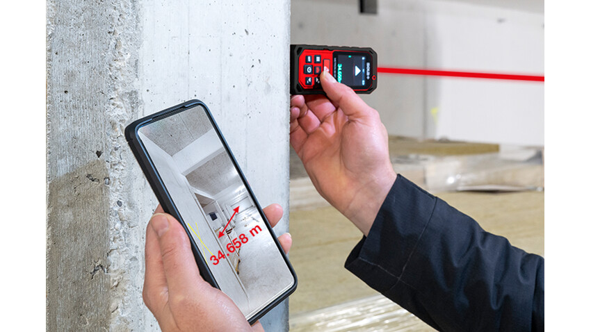 LASER-ENTFERNUNGSMESSER MIT BLUETOOTH - 80 meter